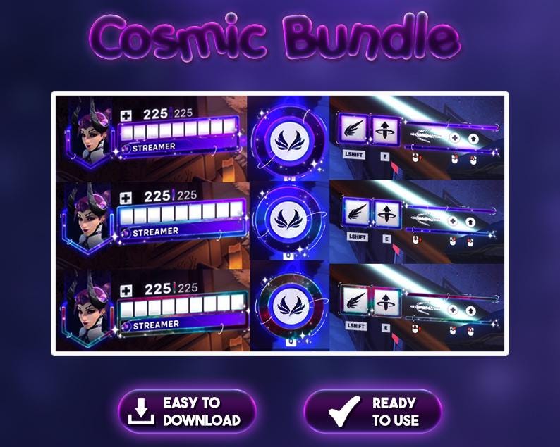 Cosmic Mercy Overwatch Overlay: Streaming HUD, 3 Variants (PNG) - Etsy