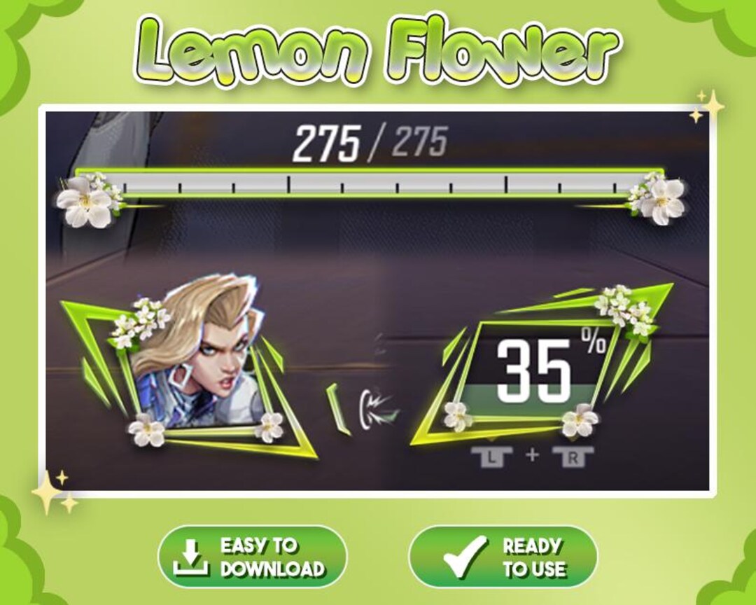 Lemon Flower Marvel Rivals Overlay | HUD for MR Game | Cloak&dagger ...