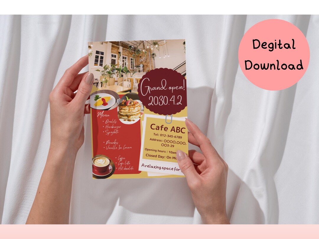 Editable Cafe Ad Template / Canva Design / Digital Marketing for ...