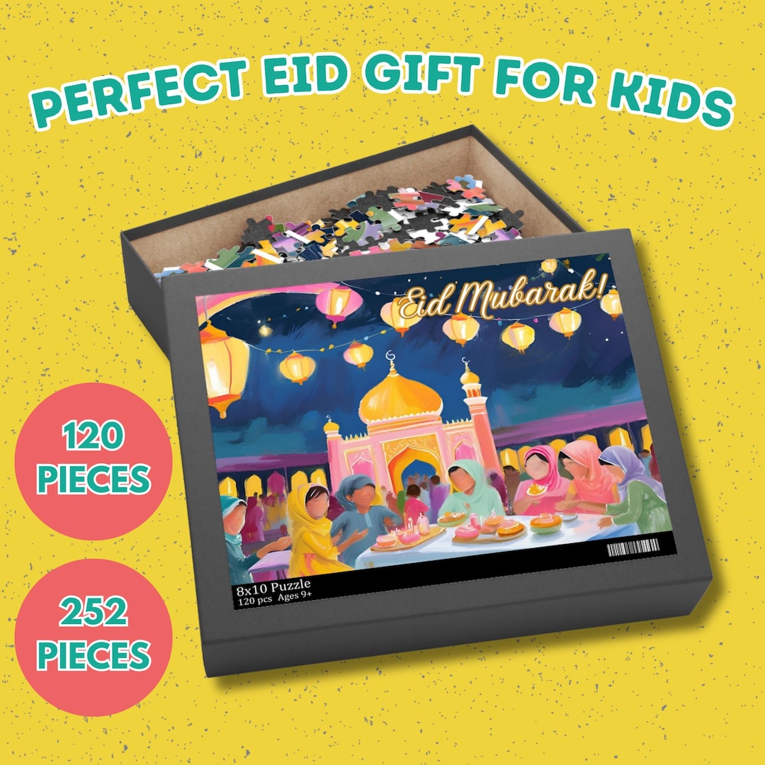 Eid Gift for Kids, Eid Mubarak Puzzle for Kids, Ramadan Gift, Islamic ...