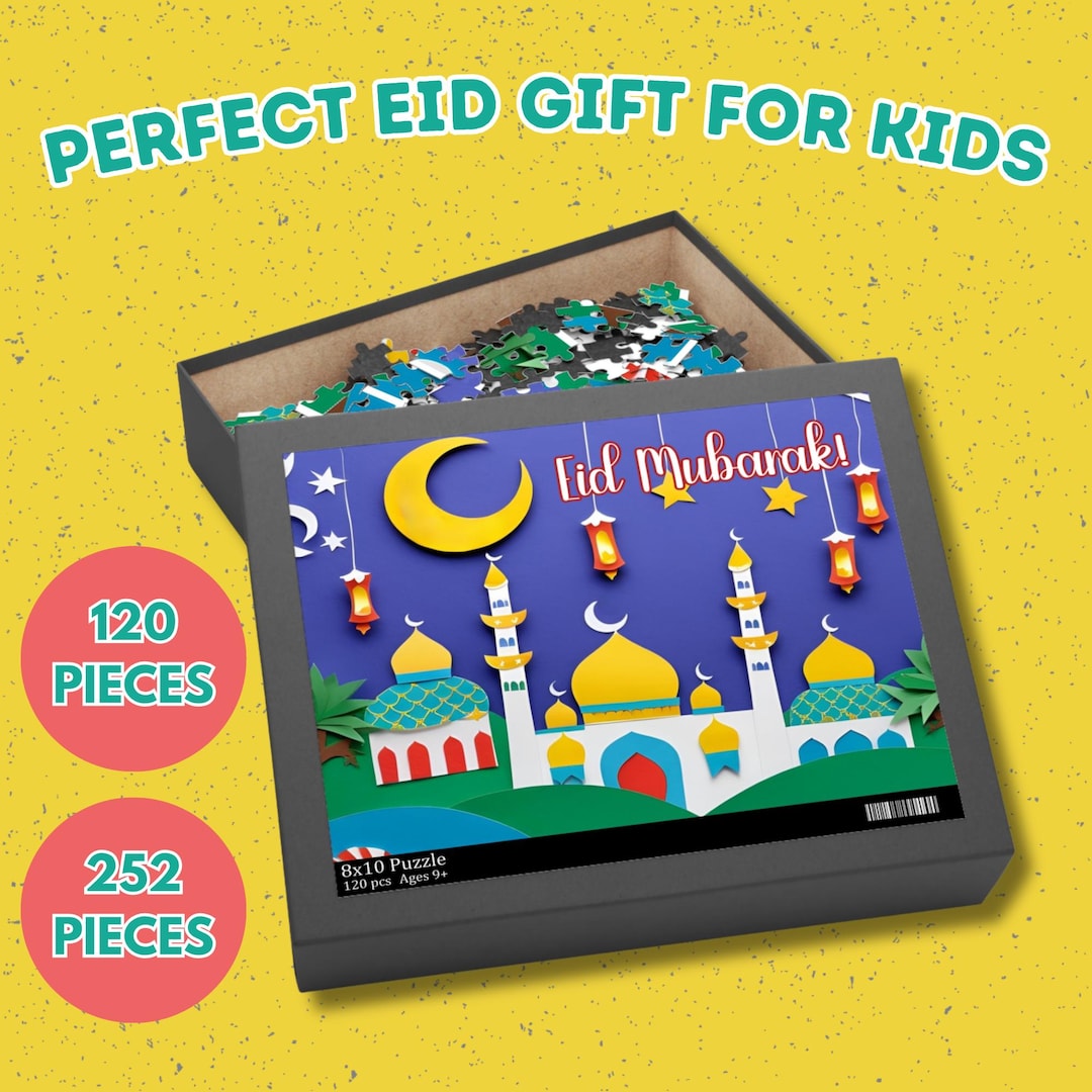 Eid Gift for Kids, Eid Mubarak Puzzle for Kids, Ramadan Gift, Islamic ...