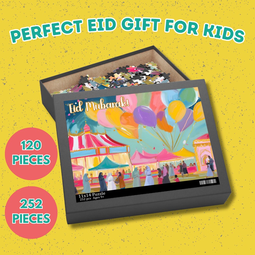 Eid Gift for Kids, Eid Mubarak Puzzle for Kids, Ramadan Gift, Islamic ...