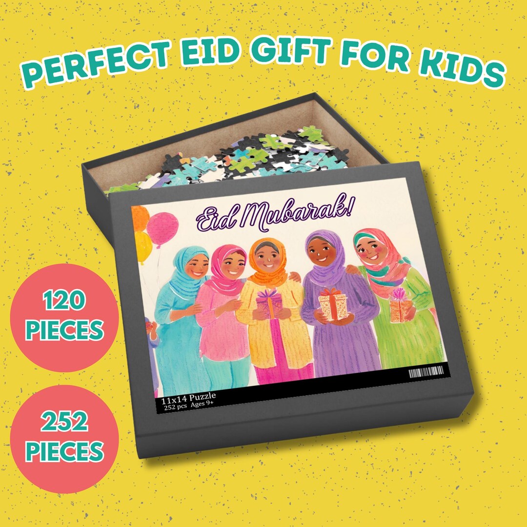 Eid Gift for Kids, Eid Mubarak Puzzle for Kids, Ramadan Gift, Islamic ...