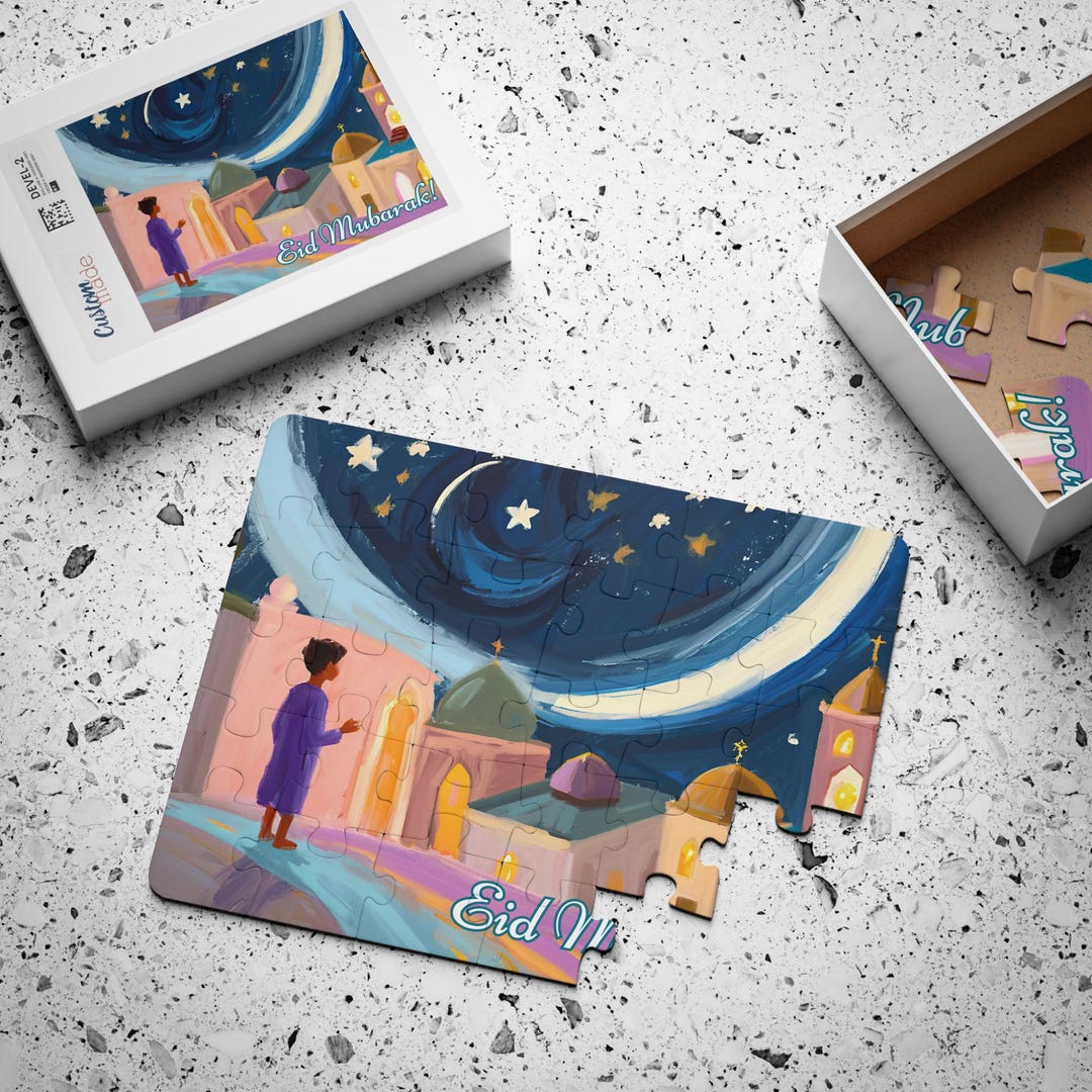 Eid Mubarak Kids Puzzle, 30 Piece Eid Puzzle Gift, Eid Gift for Kids ...