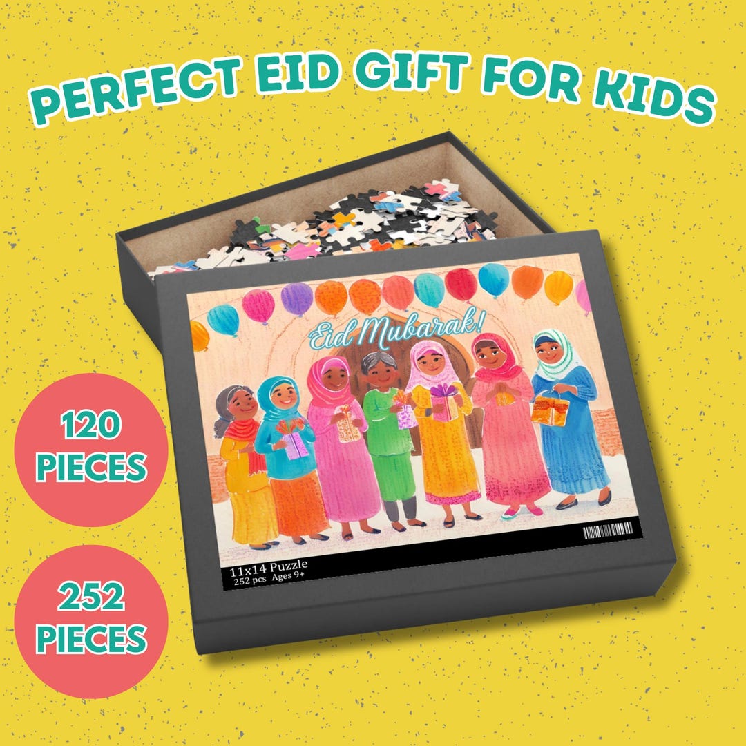 Eid Gift for Kids, Eid Mubarak Puzzle for Kids, Ramadan Gift, Islamic ...