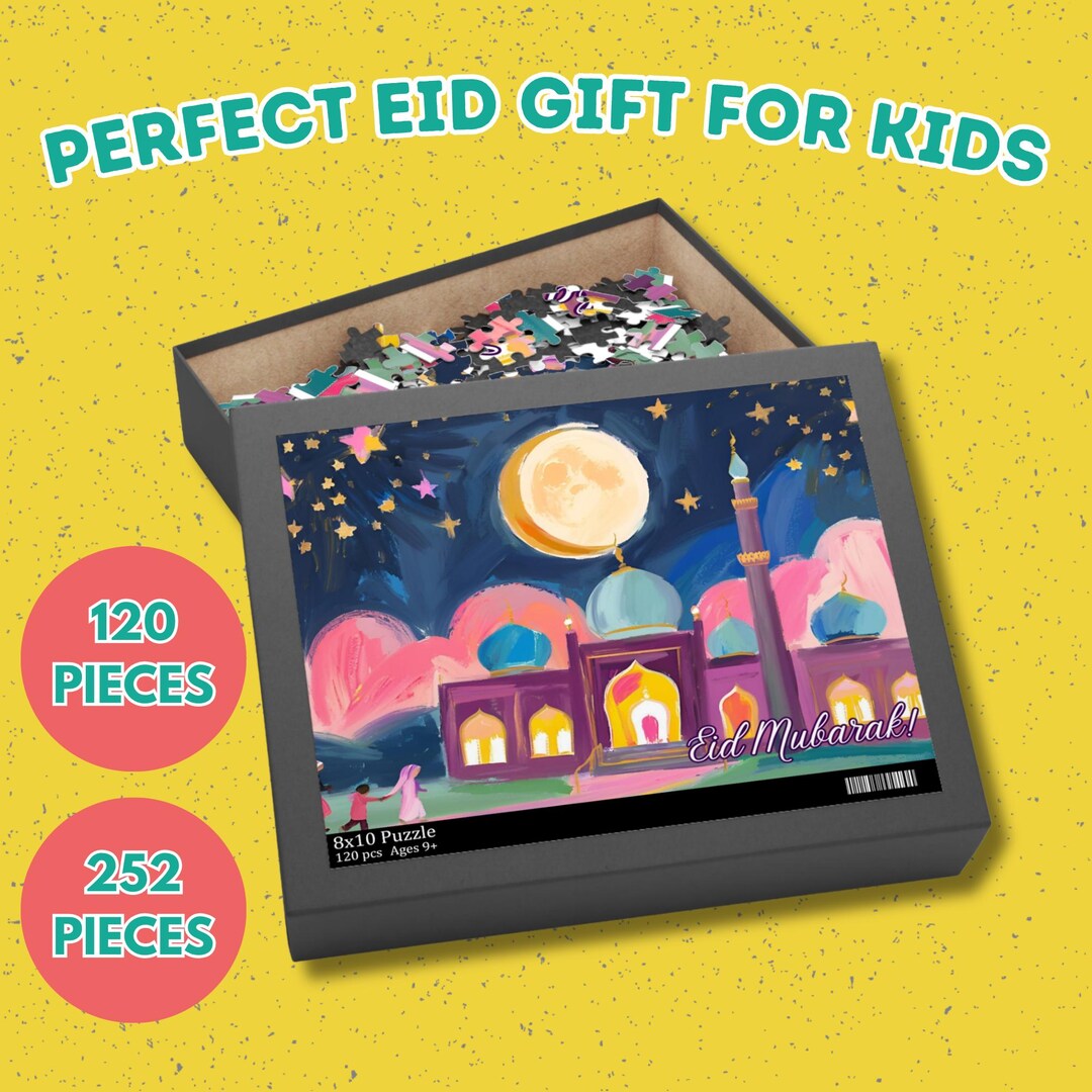 Eid Gift for Kids, Eid Mubarak Puzzle for Kids, Ramadan Gift, Islamic ...