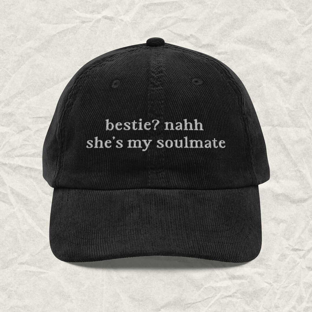 Embroidered Best Friends Hat, Matching Best Friend Corduroy Hat ...