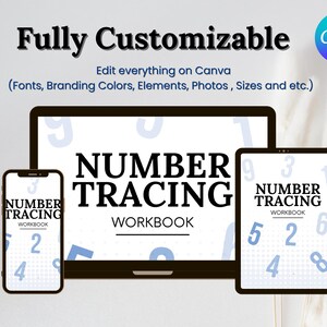 1-100 Number Tracing Workbook, Tracing Workbook, Kids Tracing Numbers ...
