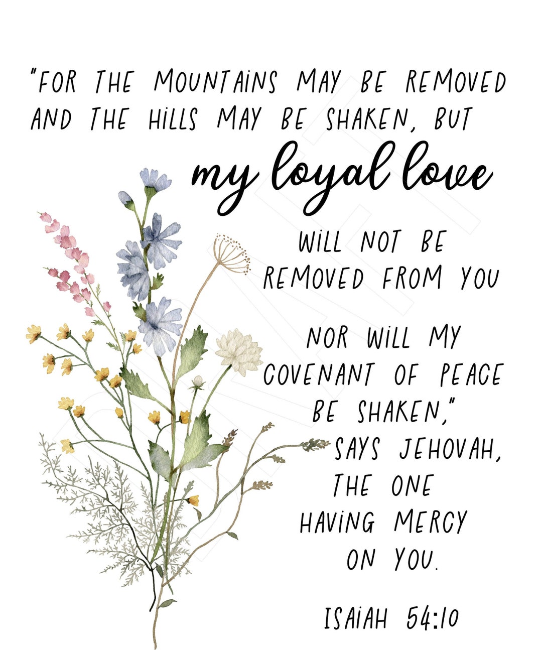 Isaiah 54:10 , SVG , Jw Gifts, Jehovah Name, Jw Org, Printable JW Gift ...