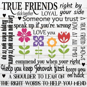 SVG True Friends Jw Gifts Best Life Ever Jw Org - Etsy