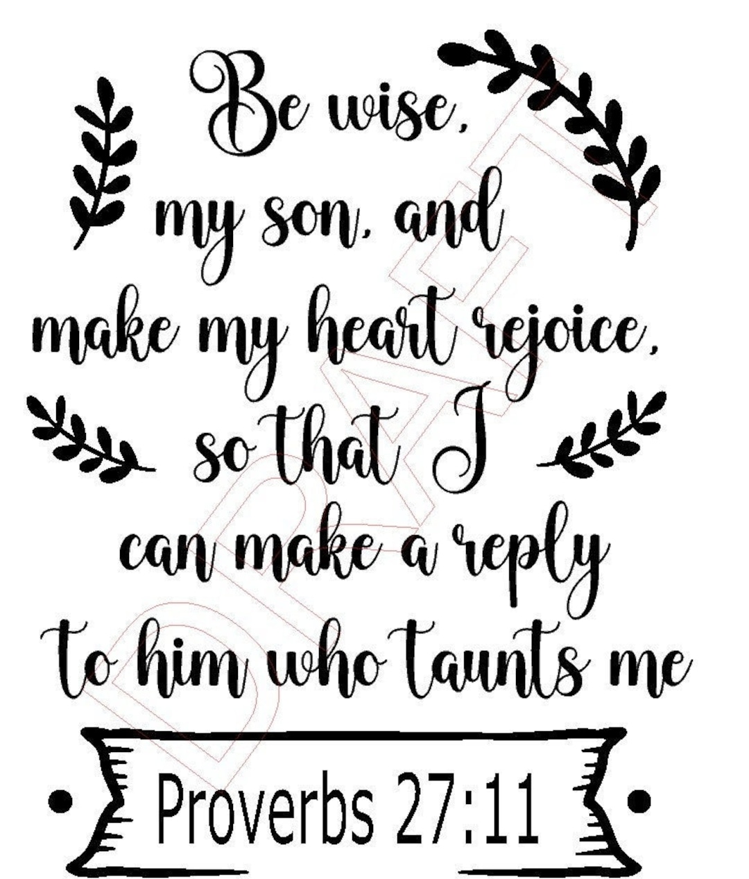 Proverbs 27:11, SVG , Jw Gifts, Jw Org, Printable JW Gift, Jw Gift ...