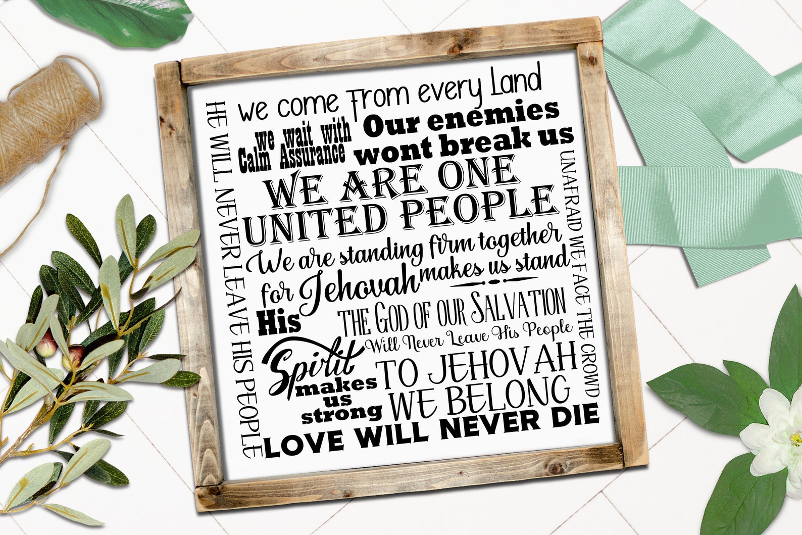 One United People, SVG , Jw Card , Jw Org, Printable JW Gift, Bible ...