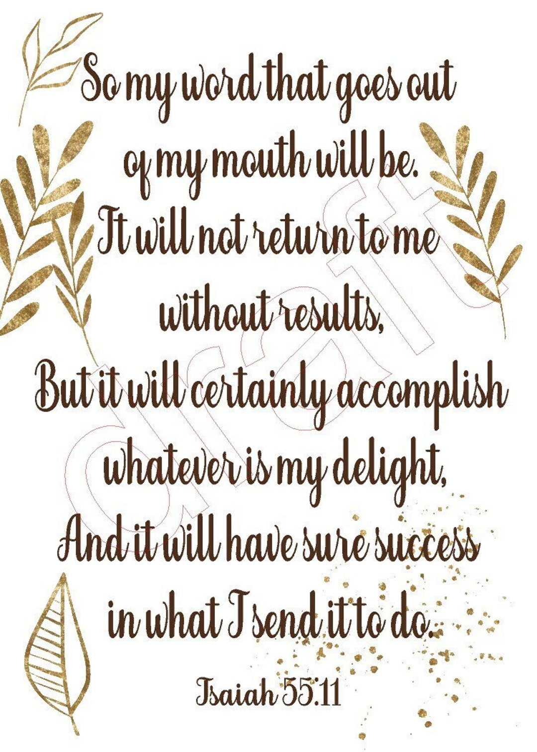 Isaiah 55:11, SVG , Jw Gifts, Jw Org, Printable JW Gift, Jw Gift, Bible ...