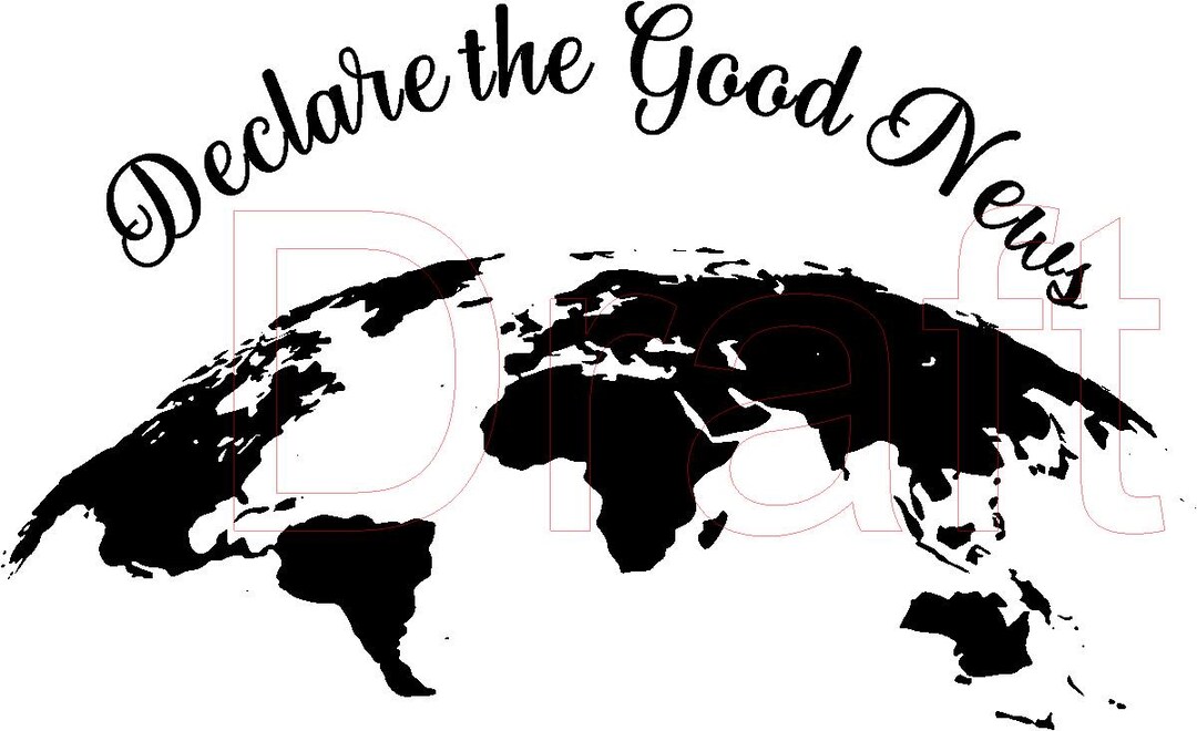 Declare the Good News, Map, Svg, Png - Etsy