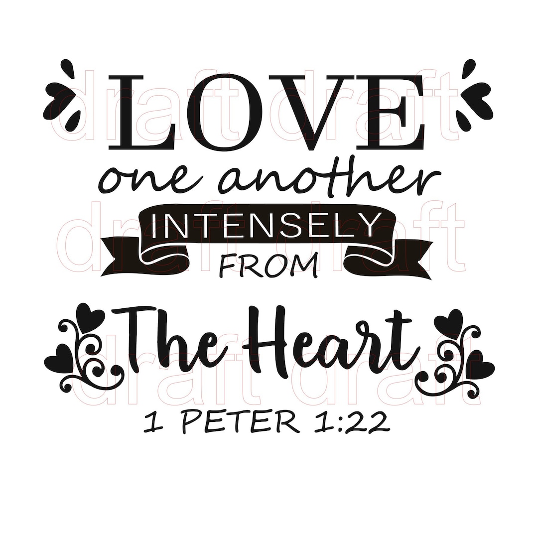 Love Intensely, SVG , Jw Card , Jw Org, Printable JW Gift, Bible Verse ...