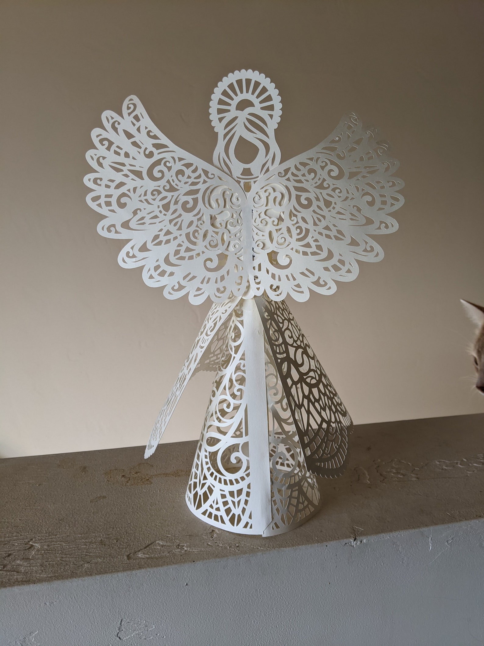 Paper Angel Table/tree Topper - Etsy