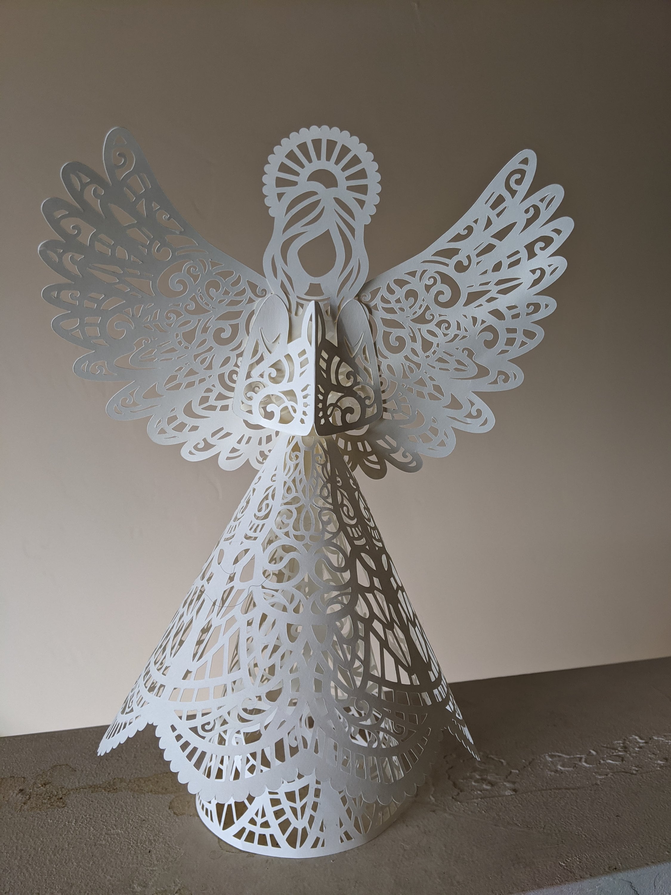 Paper Angel Table/tree Topper - Etsy