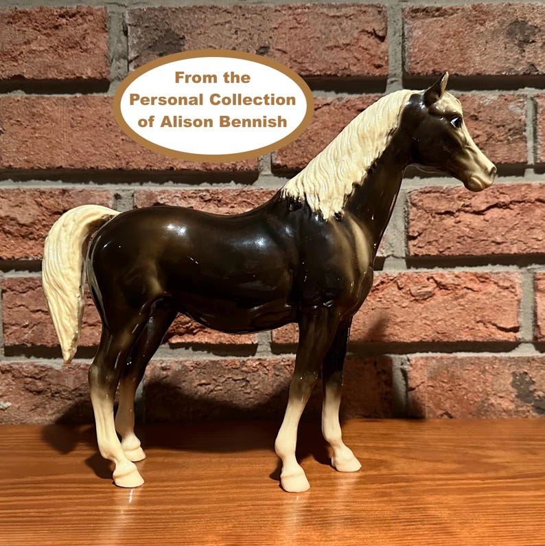 VINTAGE Traditional Breyer #202 Glossy Charcoal Family Arabian Mare ...
