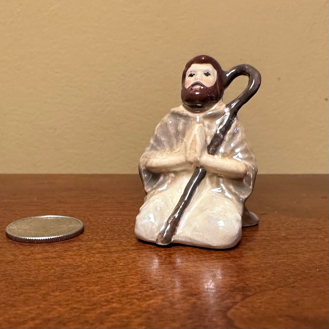 Hagen-renaker Specialty NATIVITY SHEPHERD With CROOK Ceramic Figurine ...