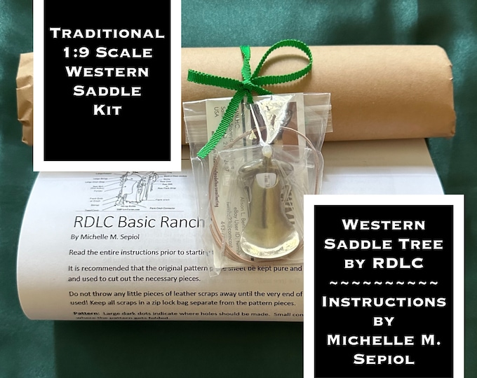 Traditional 1:9 Scale WESTERN SADDLE KIT - Leathers/lace/saddle Tree ...