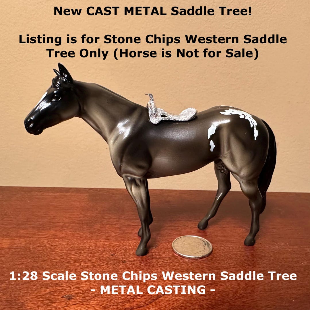 RDLC Peter Stone Horses "chips" 1:28 Toy Model Horse Scale Western ...