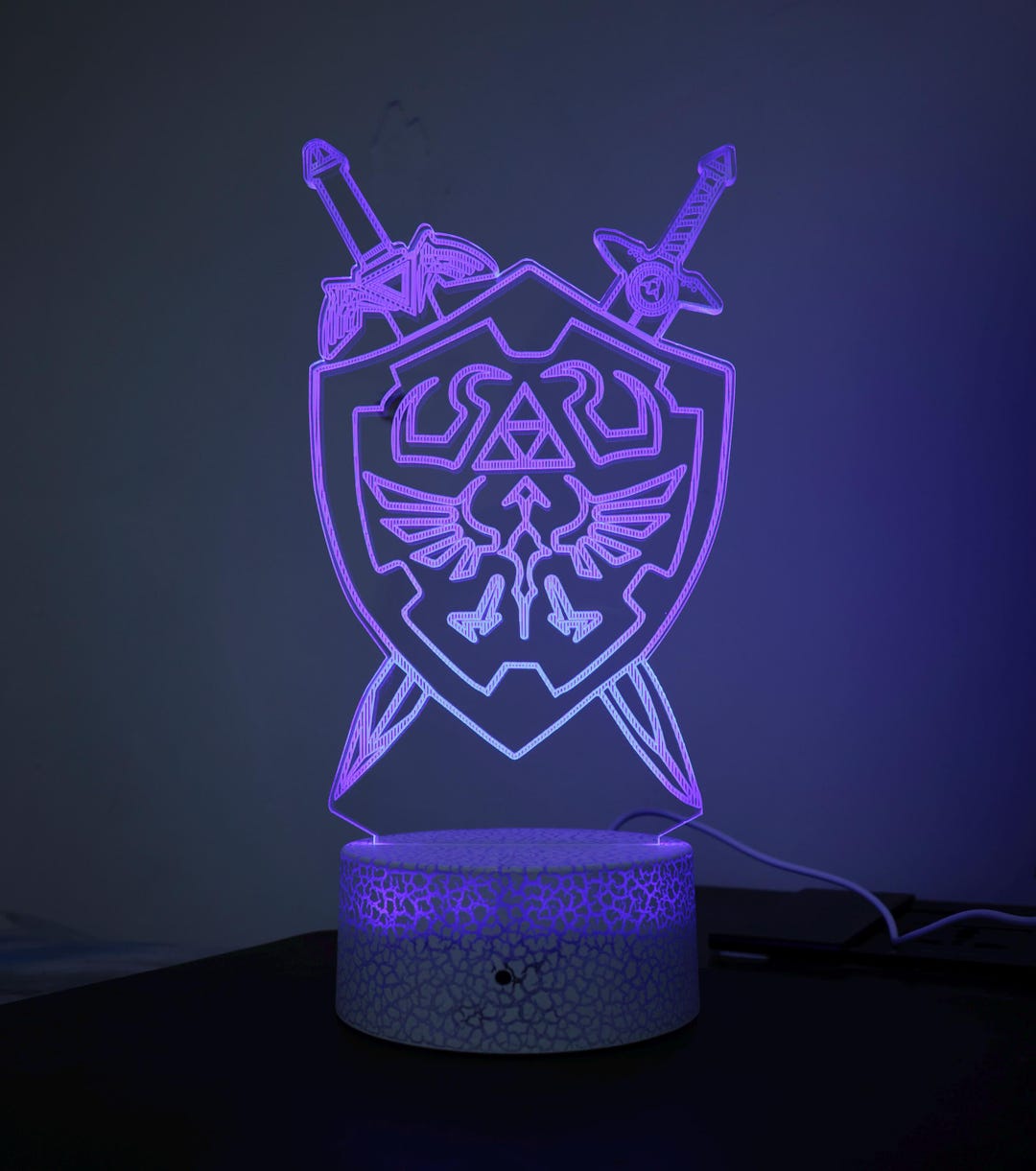 The Legend of Zelda Hylian Shield LED Lamp – Heroic Glow for Your Space ...