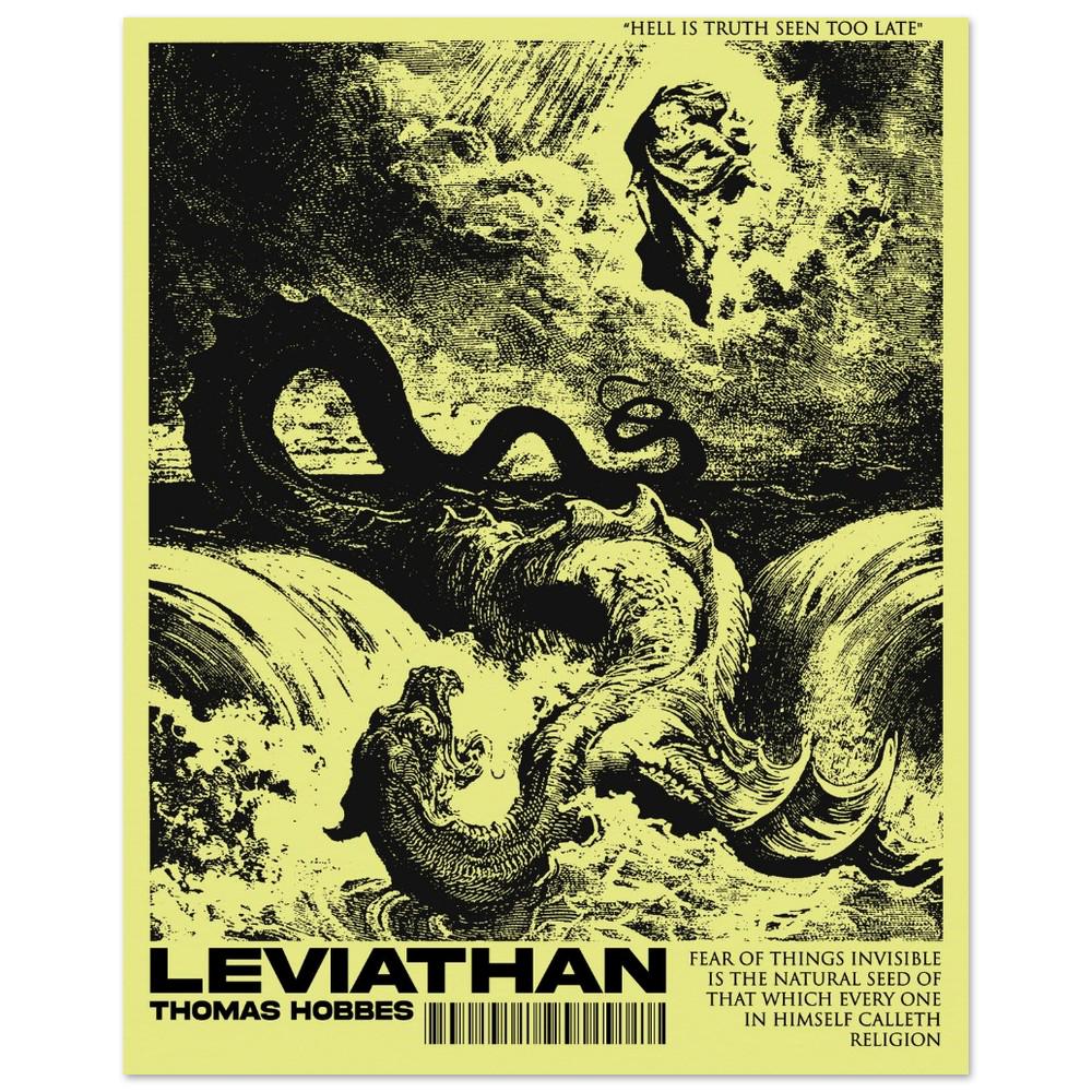 Brutalist Leviathan Poster - Modern Art Print With Yellow Tones ...