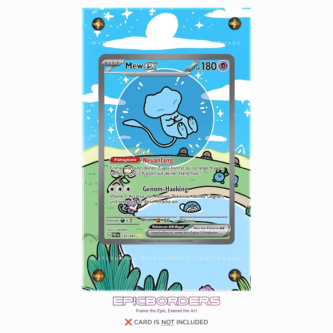 MEW 232/091 Extended Pokémon Artwork Extended Handmade Trading Cards ...
