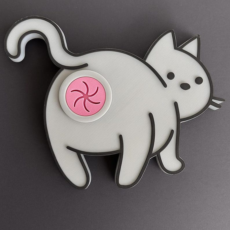 Cat Bum Towel Holder - Ideal Cat Lover Gifts - Fun Cat Butt Design ...