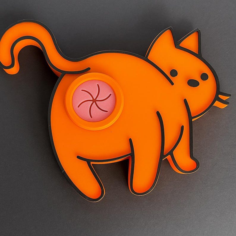 Cat Bum Towel Holder - Ideal Cat Lover Gifts - Fun Cat Butt Design ...