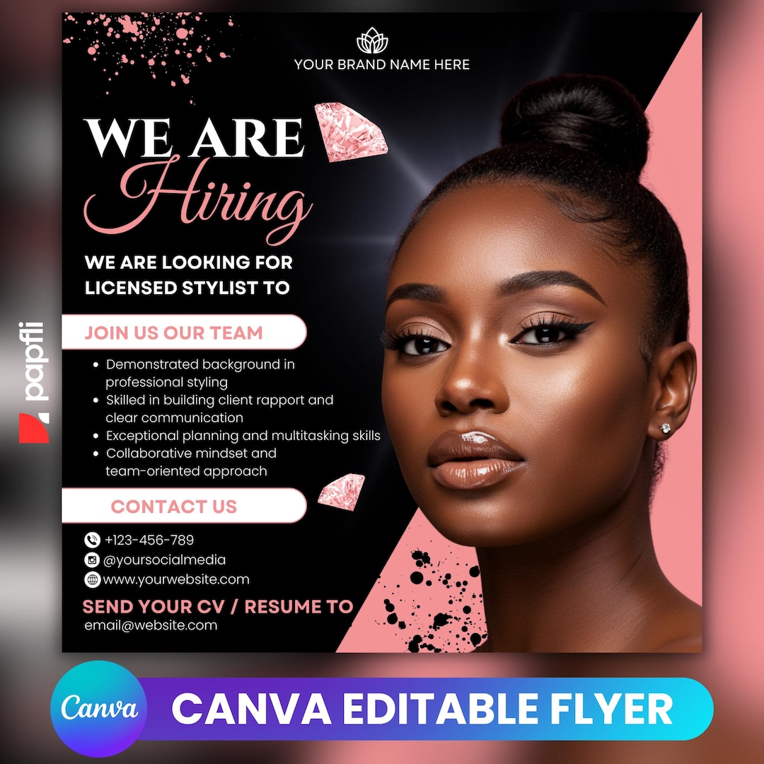 We Are Hiring Flyer, Editable Flyer Template, Hiring Flyer, Join Our ...