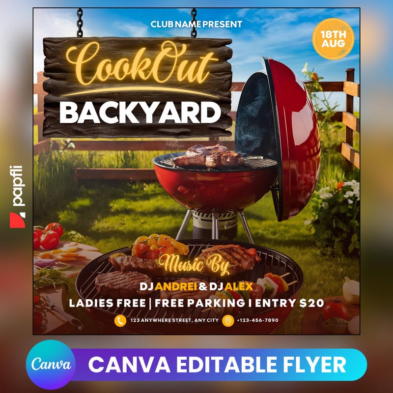 Cookout Invitation - Etsy