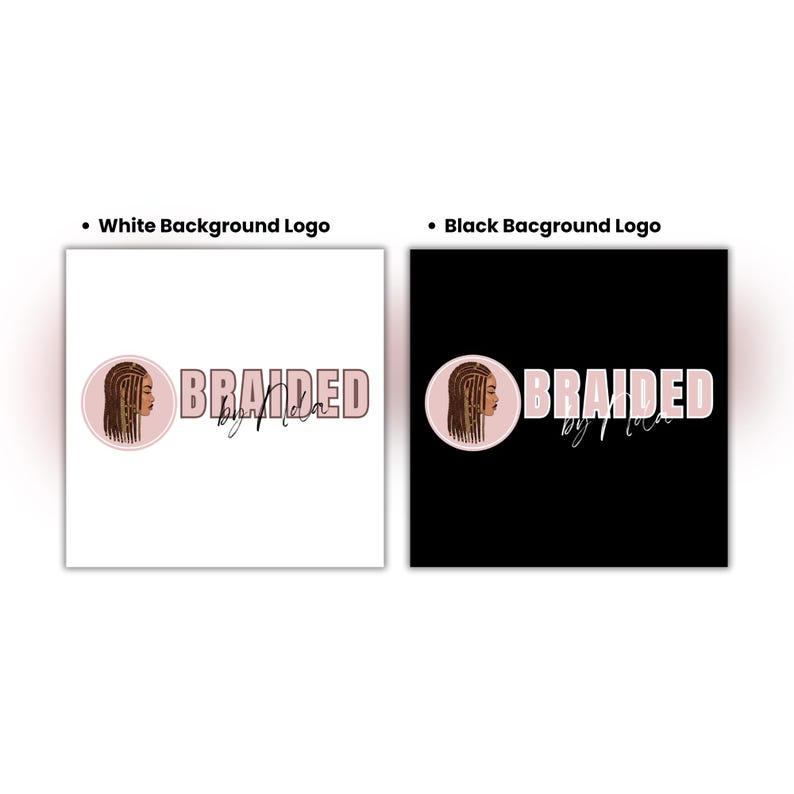 Editable Hair Logo, Braider Logo, Braids Logo, Hair Salon Business ...