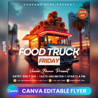 Food Truck Event Flyer Template - Etsy