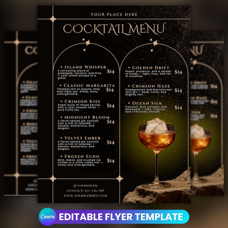 Bartender List Menu - Etsy UK