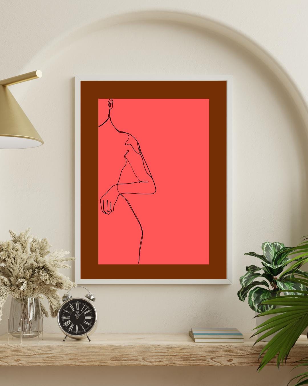 Abstract Female Body Line Art Print: Modern Feminism Decor (digital ...