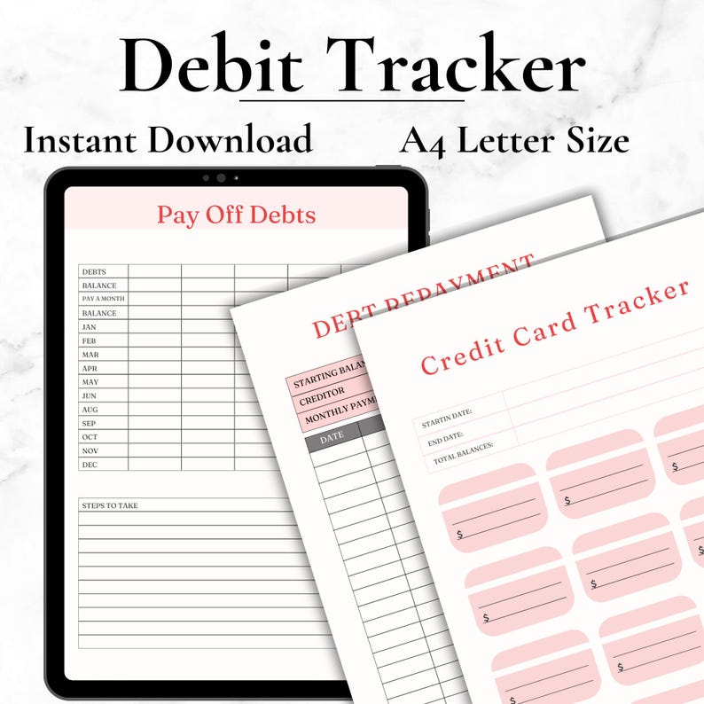 Debt Payment Tracker Printable Snowball Debt Tracker Debt Progress ...