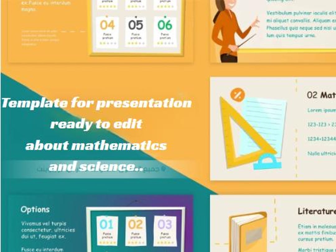 Template for Presentation: Mathematics and Science.. - Etsy