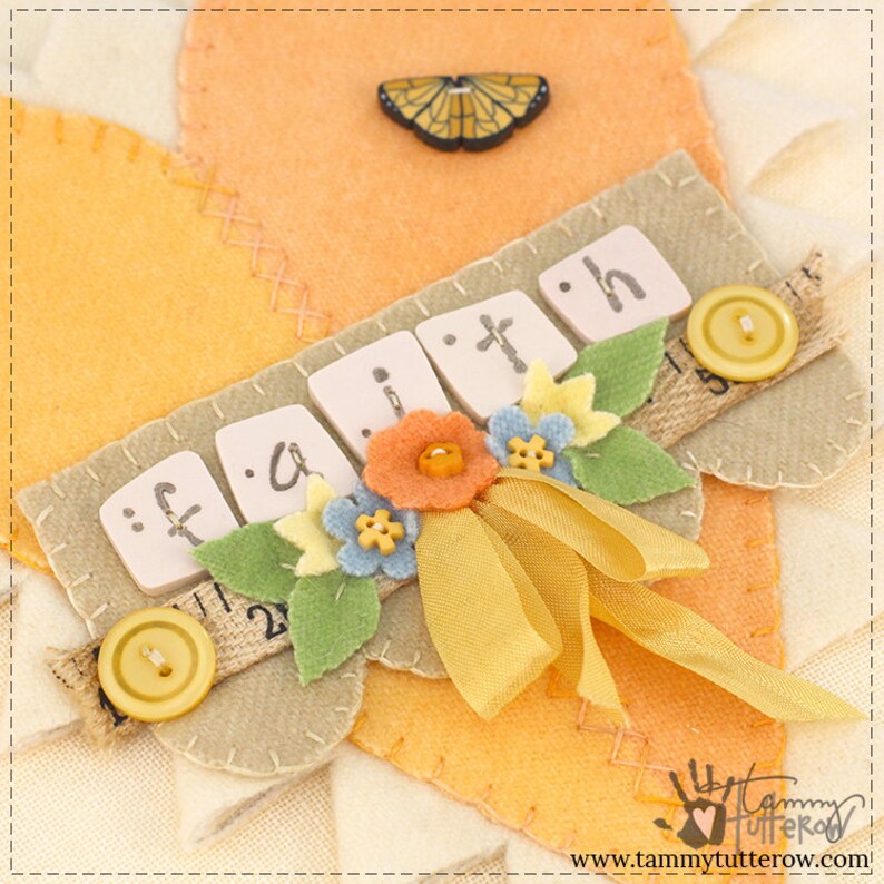 Heartfelt: Faith Wool Appliqué Pattern download | Etsy