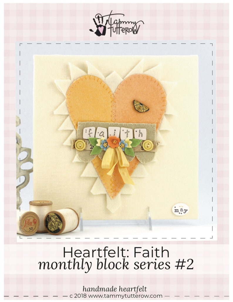 Heartfelt: Faith Wool Appliqué Pattern download | Etsy