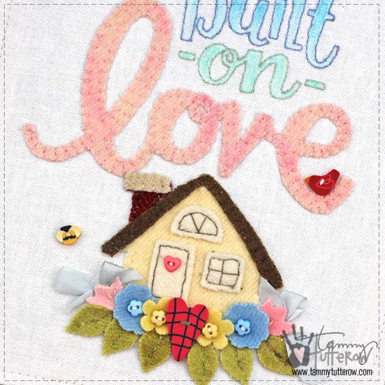 Built on Love Stitchery download - Etsy