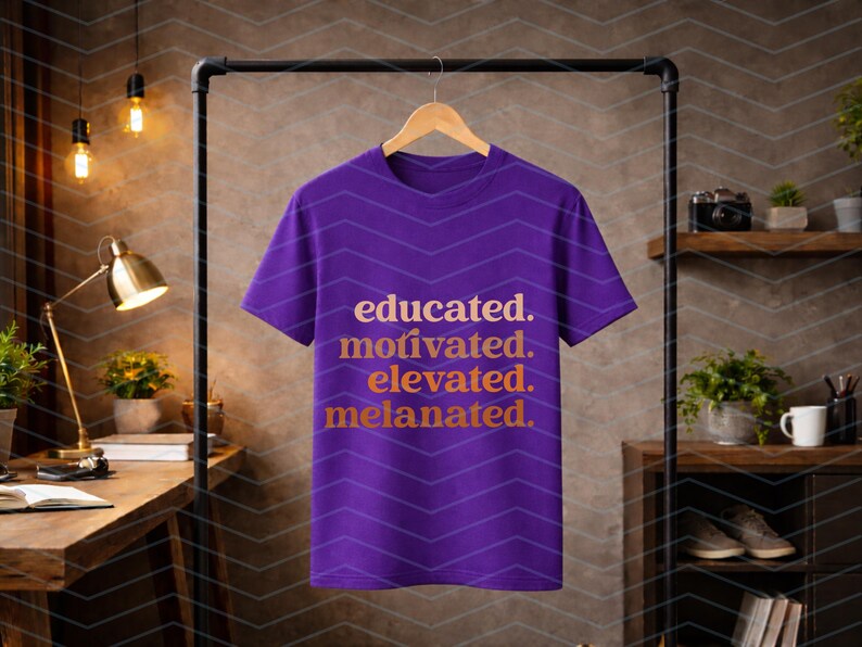 Educated Motivated Melanated SVG PNG- Black History Month - Etsy