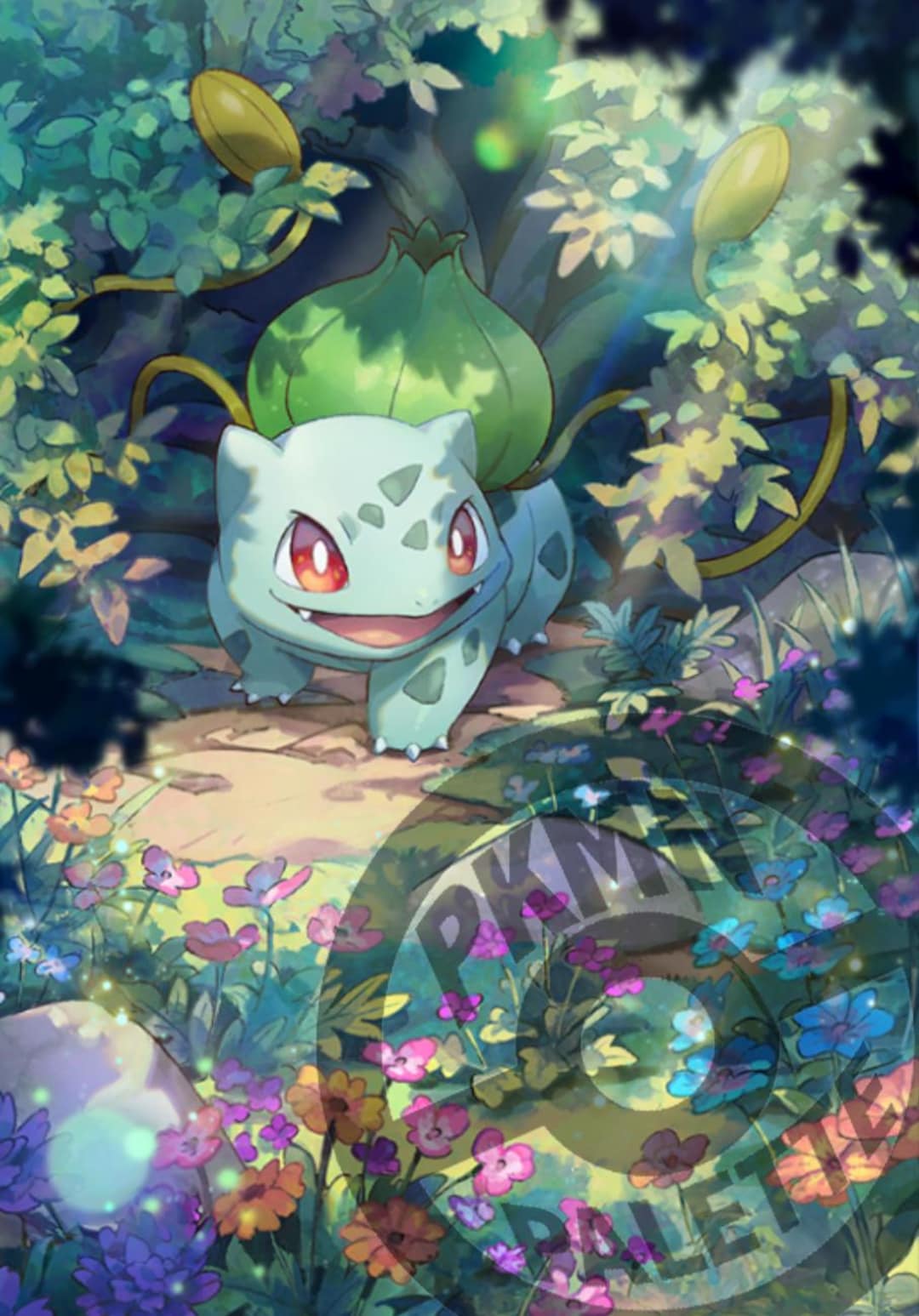 Bulbasaur Pokemon Card Digital Art Illustration Rare - Etsy
