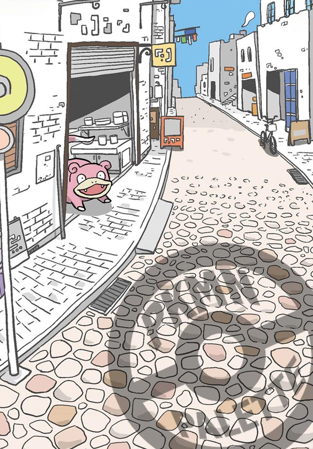 Slowpoke Pokemon Card 204/198 Digital Art Illustration Rare Scarlet ...