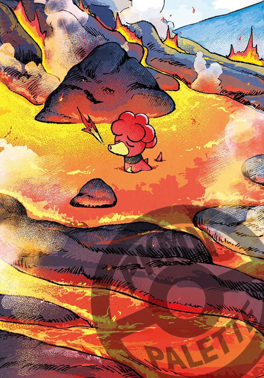 Magby Pokemon Card Digital Art Illustration Rare Scarlet & Violet ...
