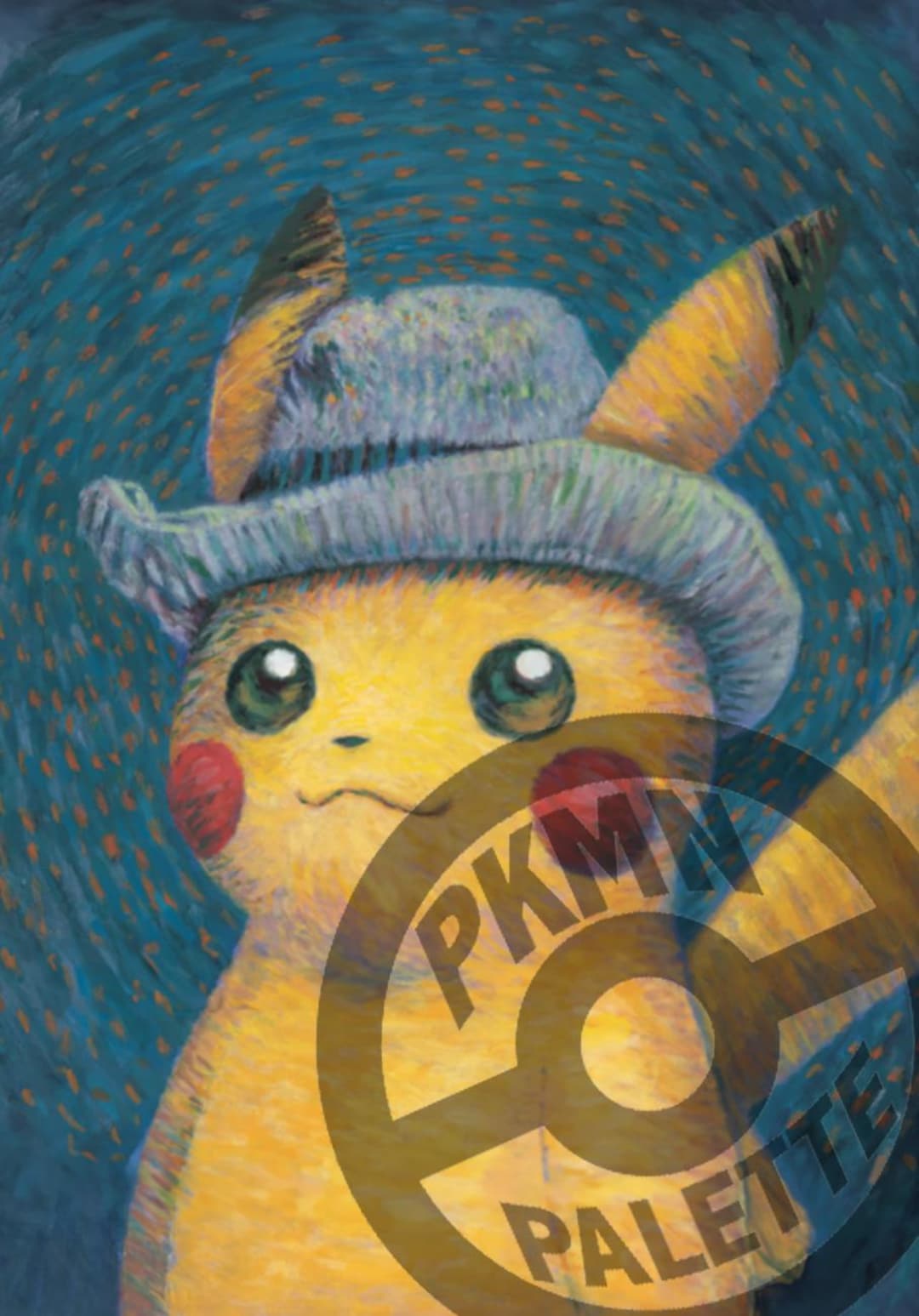 Pikachu Van Gogh Pokemon Card Digital Art Illustration Rare - Etsy