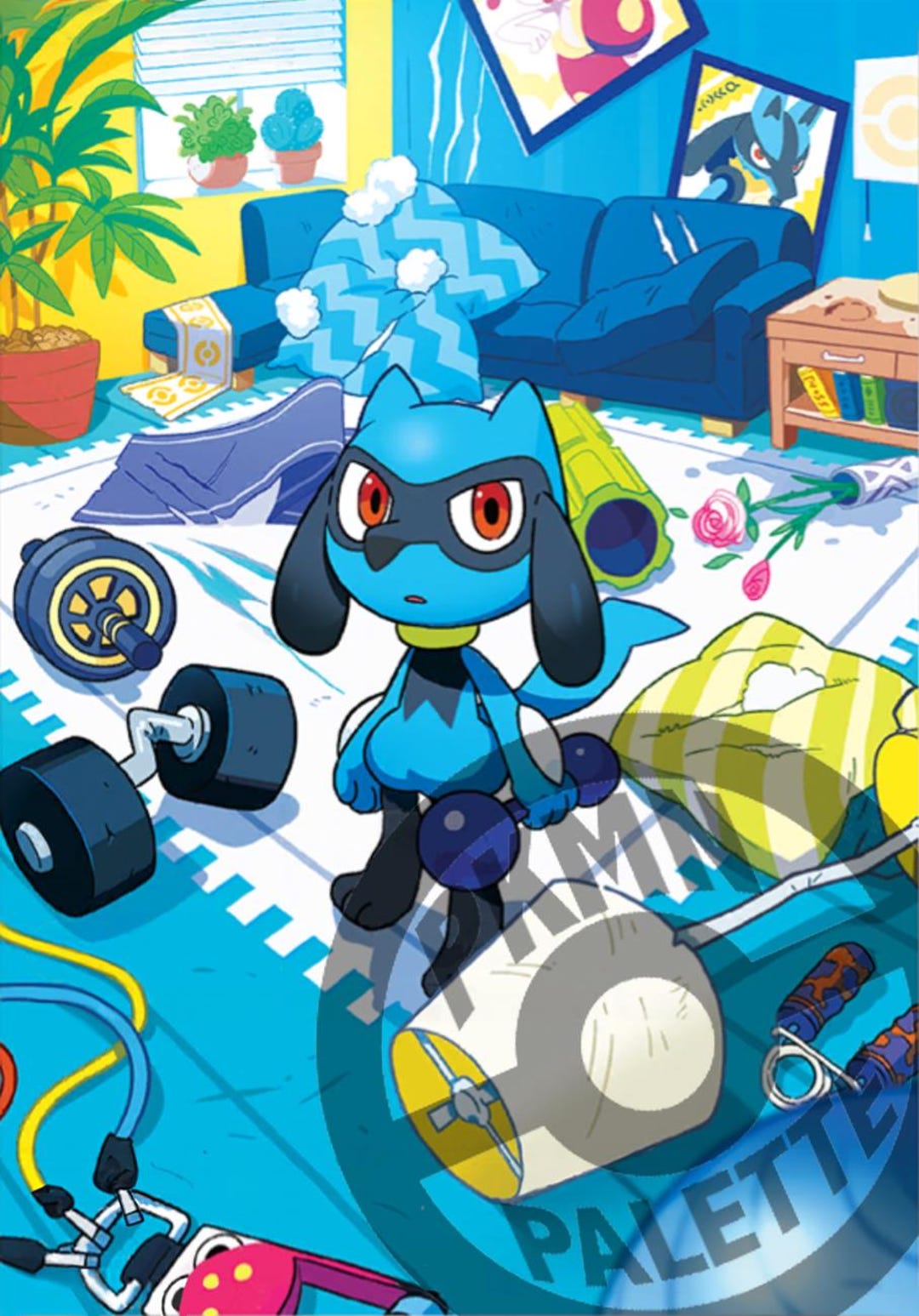 Riolu Pokemon Card Digital Art Illustration Rare - Etsy