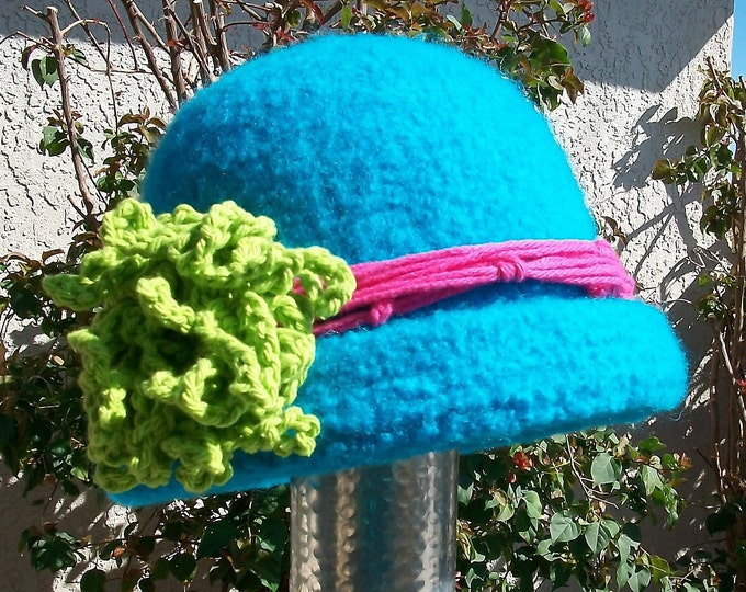 BERNADETTE Wool Knitted Felt Hat - Etsy