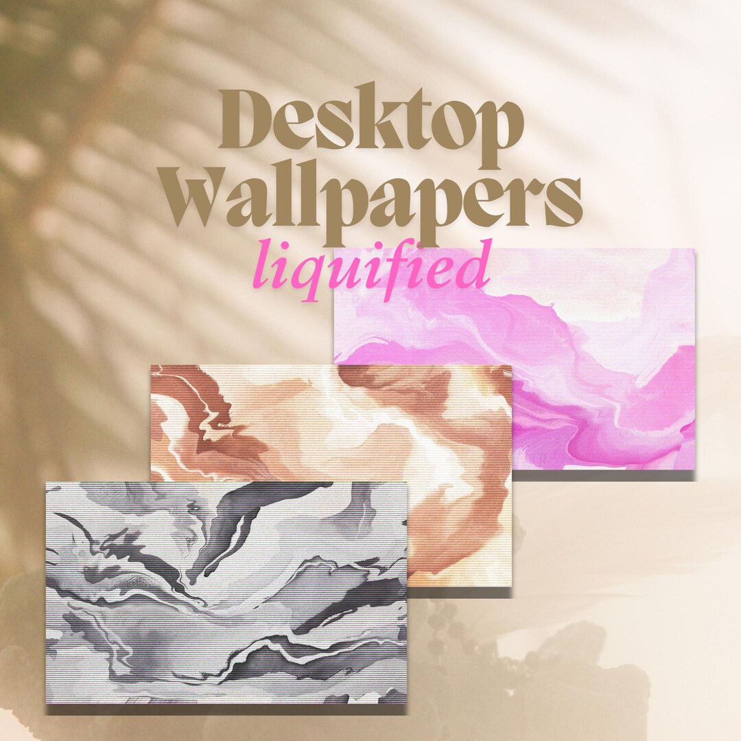 Desktop Wallpapers Set Static Vibe Flow Pastels Set Instant Download - Etsy