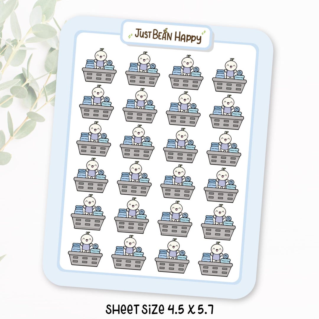 Finally Folded Sticker Sheet, Planner Stickers, Cute Stickers ...